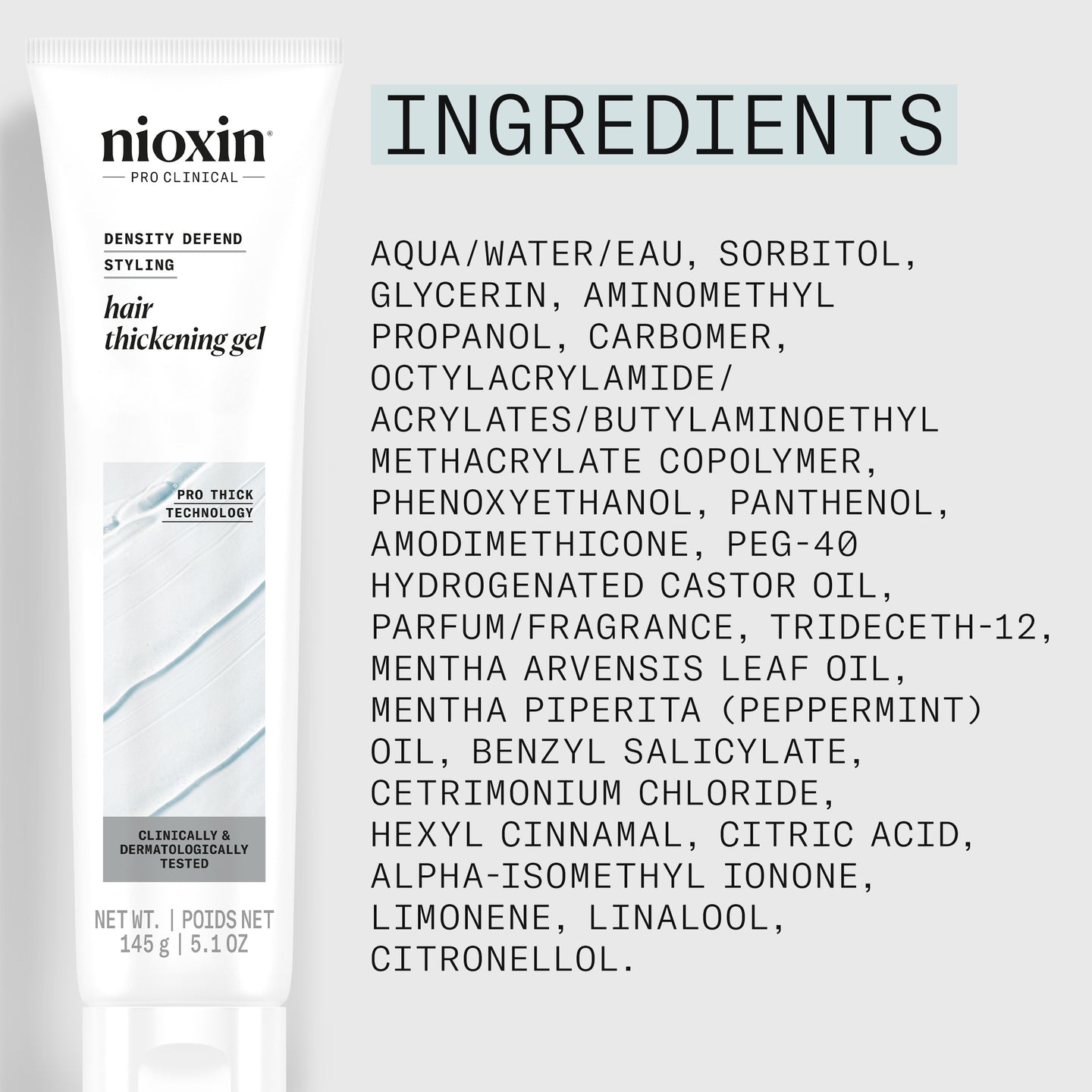 Nioxin Density Defend Hair Thickening Gel - For Volumizing Hair, 145g ...