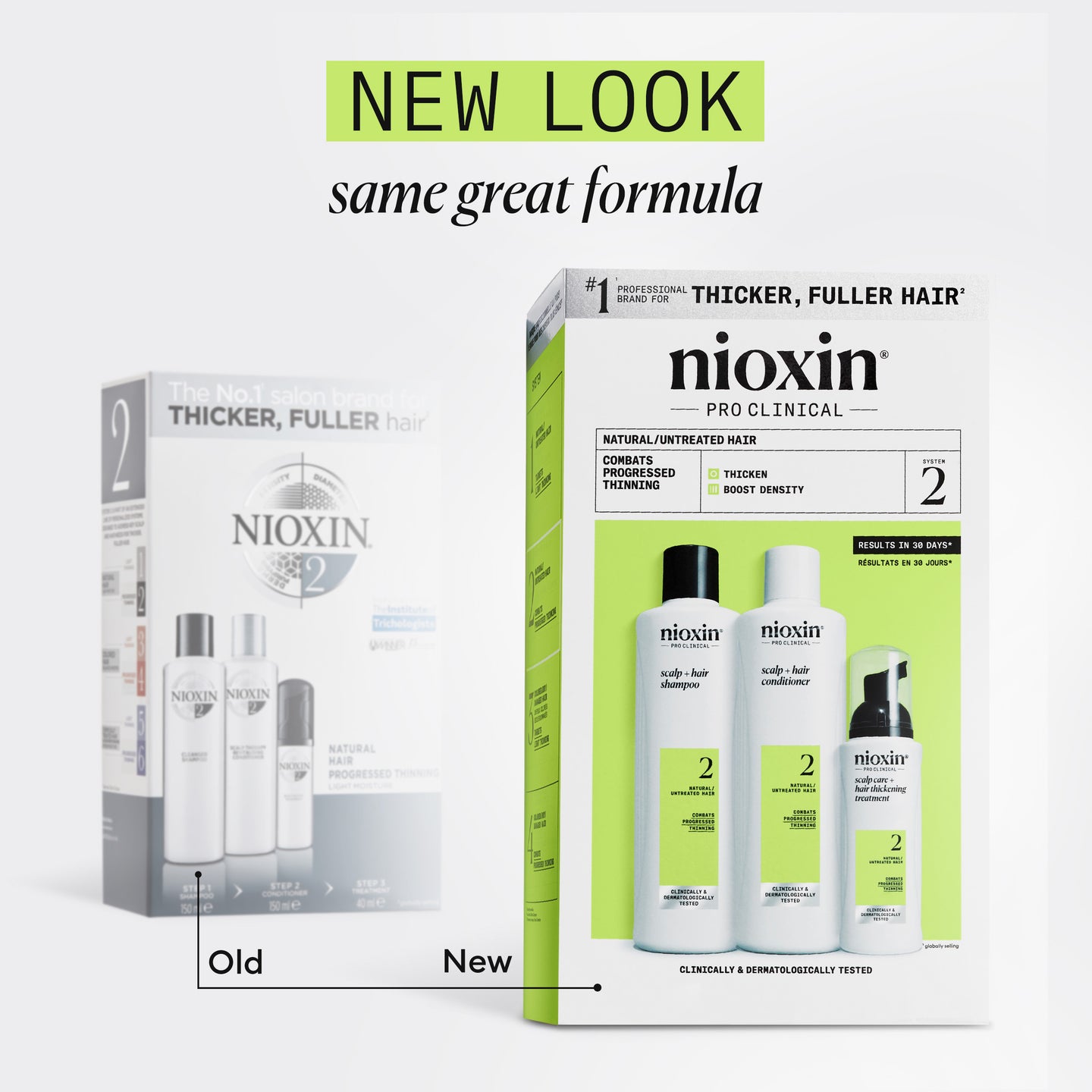 Nioxin Scalp + Hair Thickening System 2 - Includes Shampoo, Conditione ...
